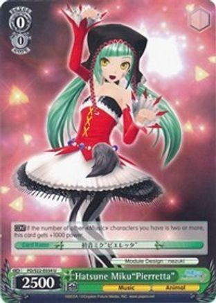 Hatsune Miku"Pierretta" - Hatsune Miku -Project DIVA- f - Weiss Schwarz