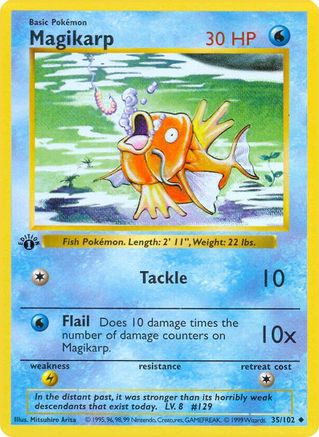 Magikarp - Base Set (Shadowless) - Pokemon