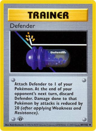 Defender - Base Set (Shadowless) - Pokemon