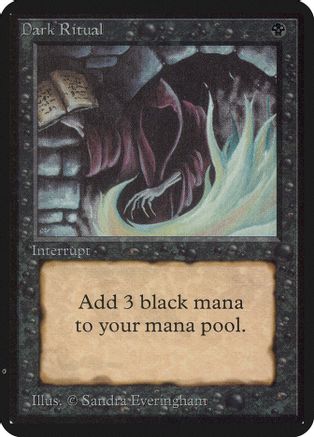 Dark Ritual - Alpha Edition - Magic: The Gathering