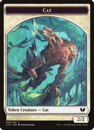 Cat // Zombie Double-Sided Token - Commander 2015 - Magic: The Gathering