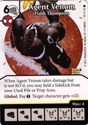 Agent Venom - Flash Thompson - The Amazing Spider-Man - Dice Masters