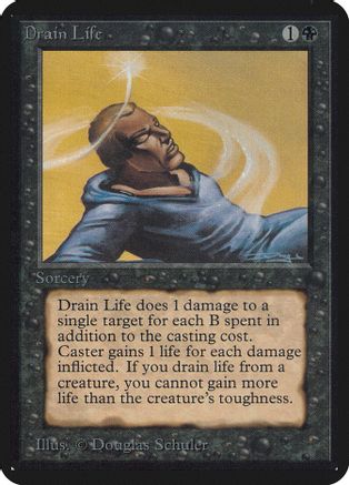Drain Life - Alpha Edition - Magic: The Gathering