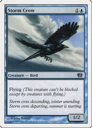 Storm Crow - 8th Edition - Magic: The Gathering