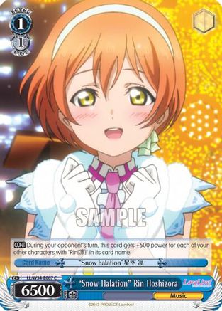 "Snow Halation" Rin Hoshizora - Love Live! Vol. 2 - Weiss Schwarz