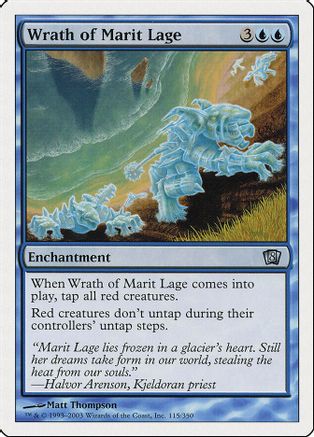 Wrath of Marit Lage - 8th Edition - Magic: The Gathering