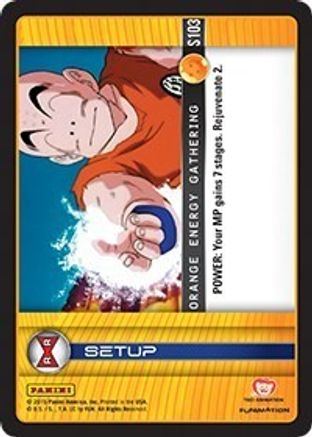 Orange Energy Gathering - Panini: Evolution - Dragon Ball Z TCG