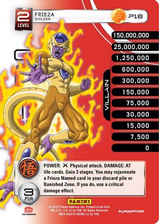 Frieza - Golden (Movie Collection) - Panini Promo Cards - Dragon Ball Z TCG
