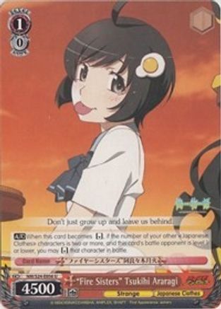 "Fire Sisters" Tsukihi Araragi - NISEMONOGATARI - Weiss Schwarz