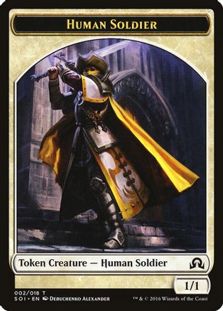 Human Soldier Token - Shadows over Innistrad - Magic: The Gathering