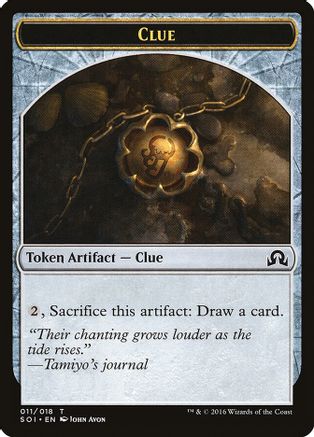 Clue Token (011) - Shadows over Innistrad - Magic: The Gathering