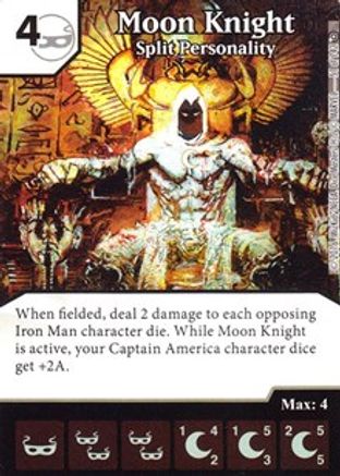 Moon Knight - Split Personality - Civil War - Dice Masters