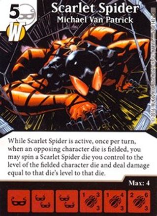 Scarlet Spider - Michael Van Patrick - Civil War - Dice Masters