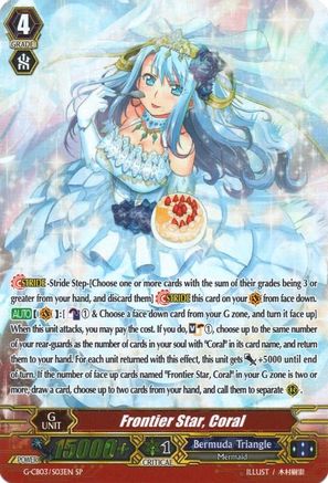 Frontier Star, Coral (SP) - G-CB03: Blessing of Divas - Cardfight Vanguard