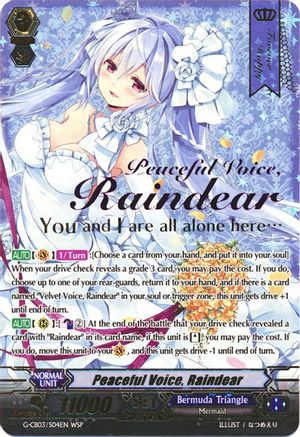 Peaceful Voice, Raindear (Wedding SP) - G-CB03: Blessing of Divas - Cardfight Vanguard