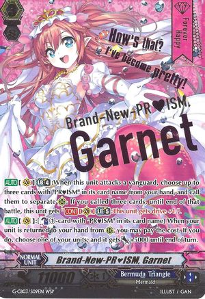 Brand-New-PRISM, Garnet (Wedding SP) - G-CB03: Blessing of Divas - Cardfight Vanguard