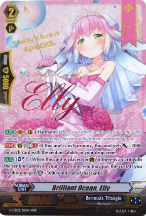 Brilliant Ocean, Elly (Wedding SP) - G-CB03: Blessing of Divas - Cardfight Vanguard