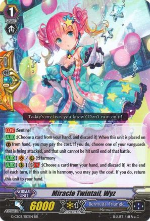 Miracle Twintail, Wyz - G-CB03: Blessing of Divas - Cardfight Vanguard