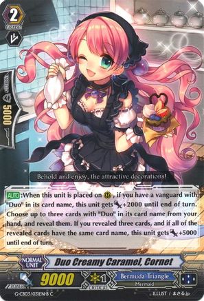 Duo Creamy Caramel, Cornet (Black) - G-CB03: Blessing of Divas - Cardfight Vanguard