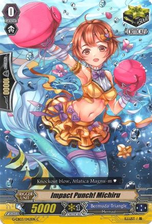 Impact Punch! Michiru - G-CB03: Blessing of Divas - Cardfight Vanguard