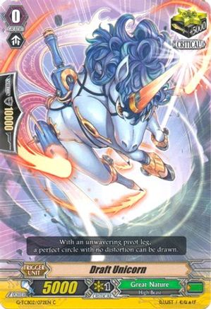 Draft Unicorn - G-TCB02: The GENIUS STRATEGY - Cardfight Vanguard