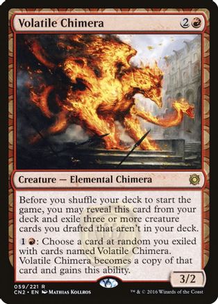 Volatile Chimera - Conspiracy: Take the Crown - Magic: The Gathering