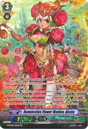Ranunculus Flower Maiden, Ahsha (SP) - Absolute Judgment - Cardfight Vanguard