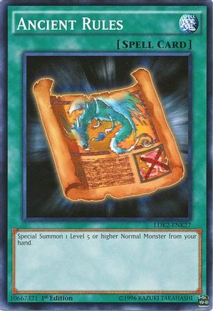 Ancient Rules - Legendary Decks II - YuGiOh