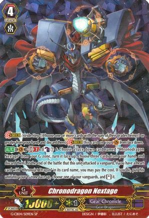 Chronodragon Nextage (SP) - G-CB04: Gear of Fate - Cardfight Vanguard