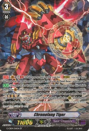 Chronofang Tiger (SP) - G-CB04: Gear of Fate - Cardfight Vanguard
