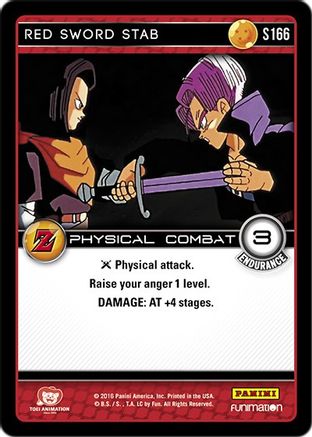Red Sword Stab - Panini: Awakening - Dragon Ball Z TCG