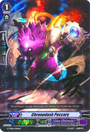 Chronodash Peccary (RRR Foil) - G-TD09: True Zodiac Time Beasts - Cardfight Vanguard
