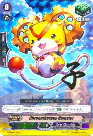 Chronotherapy Hamster (RRR Foil) - G-TD09: True Zodiac Time Beasts - Cardfight Vanguard