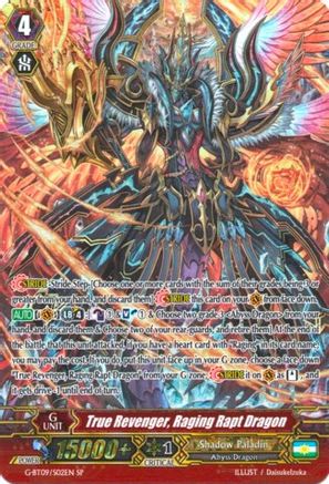 True Revenger, Raging Rapt Dragon (SP) - Divine Dragon Caper - Cardfight Vanguard