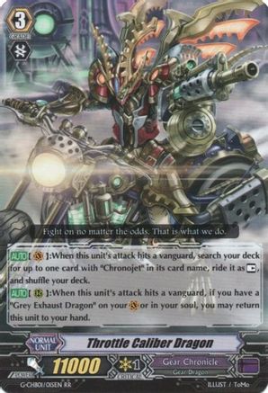 Throttle Caliber Dragon - G-CHB01: TRY3 NEXT - Cardfight Vanguard