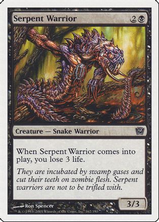 Serpent Warrior - 9th Edition - Magic: The Gathering
