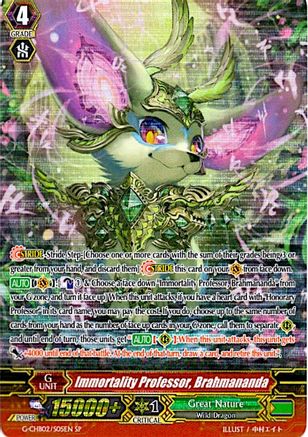 Immortality Professor, Brahmananda (SP) - G-CHB02: We ARE!!! Trinity Dragon - Cardfight Vanguard