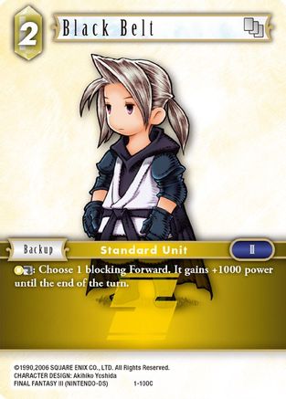 Black Belt (Luneth) - 1-100C - Opus I - Final Fantasy TCG