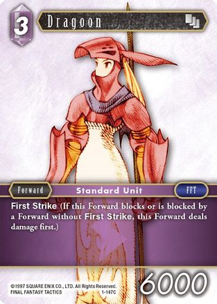Dragoon (Female Unit) - Opus I - Final Fantasy TCG