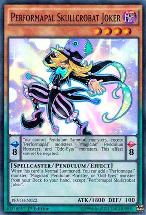 Performapal Skullcrobat Joker - Pendulum Evolution - YuGiOh