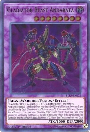 Gladiator Beast Andabata - Battles of Legend: Light's Revenge - YuGiOh