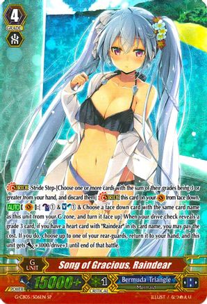 Song of Gracious, Raindear (SP) - G-CB05: Prismatic Divas - Cardfight Vanguard
