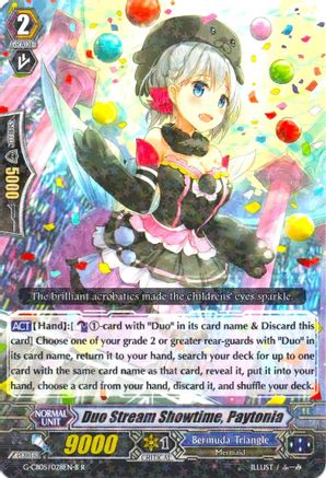 Duo Stream Showtime, Paytonia (Black) - G-CB05: Prismatic Divas - Cardfight Vanguard