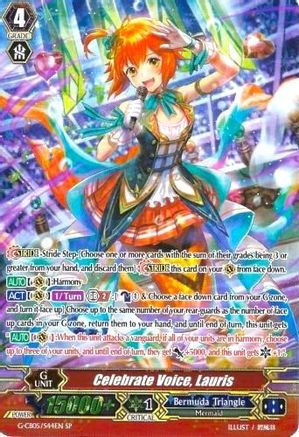 Celebrate Voice, Lauris (SP) - G-CB05: Prismatic Divas - Cardfight Vanguard