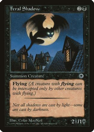 Feral Shadow (Reminder Text) - Portal - Magic: The Gathering