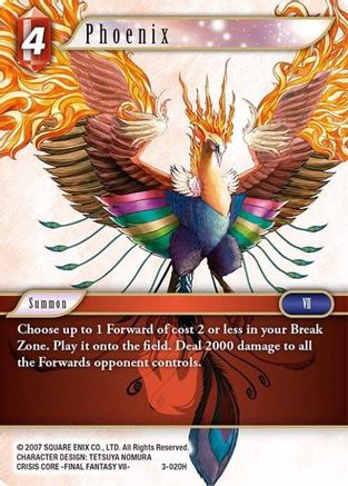 Phoenix - Opus III - Final Fantasy TCG