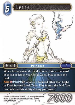 Lenna - Opus III - Final Fantasy TCG