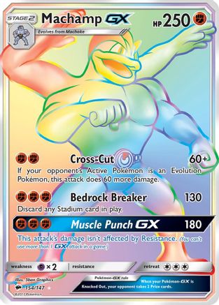 Machamp GX (Secret) - SM - Burning Shadows - Pokemon