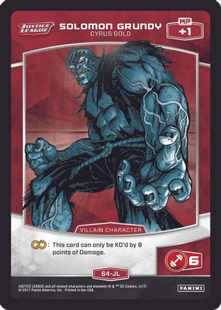 Solomon Grundy - Cyrus Gold (S4-JL) - Justice League - MetaX TCG