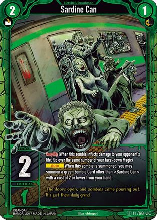 Sardine Can - Zombie World Order TCG - Set 1 - Zombie World Order TCG